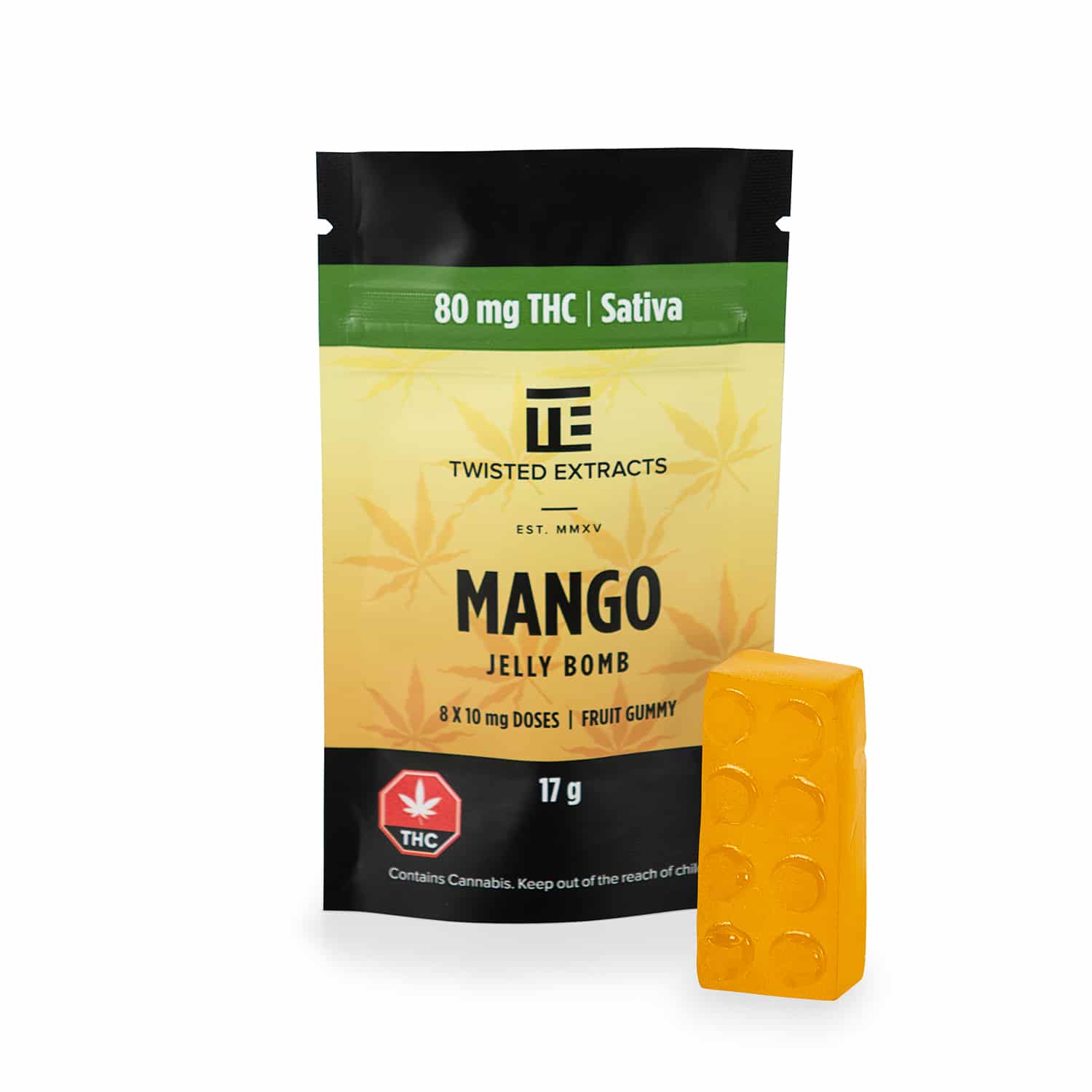 Twisted Extracts Mango Sativa Jelly Bomb | Canada Wide Weed
